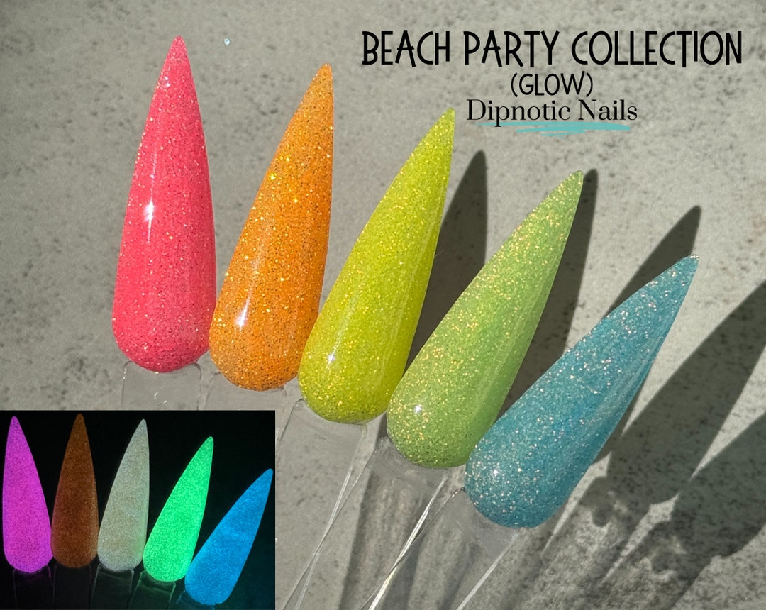Beach Party Collection Iridescent Glitter Dip Powder Collection - Etsy