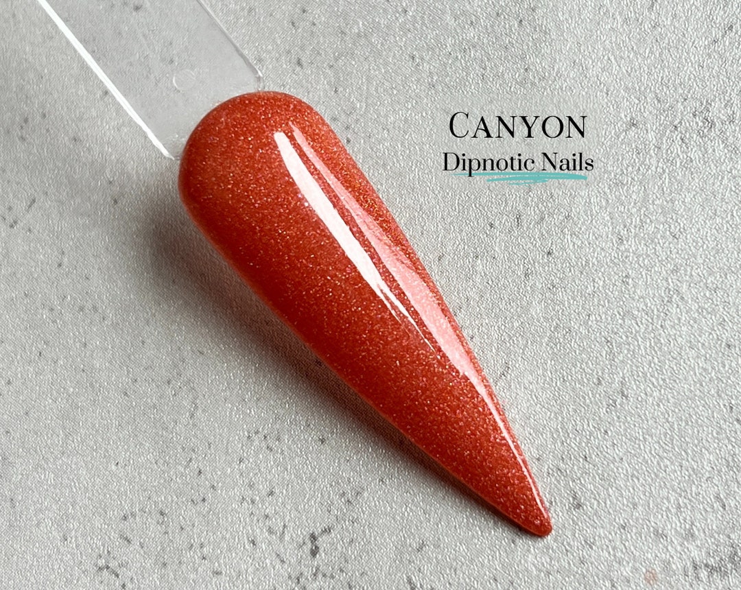 Canyon Rosy Copper Nail Dip Powder Copper Rose Collection - Etsy