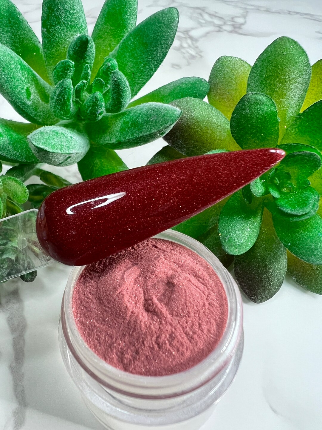 Pomegranate Sangria Red Nail Dip Powder Autumn Aesthetic Collection - Etsy