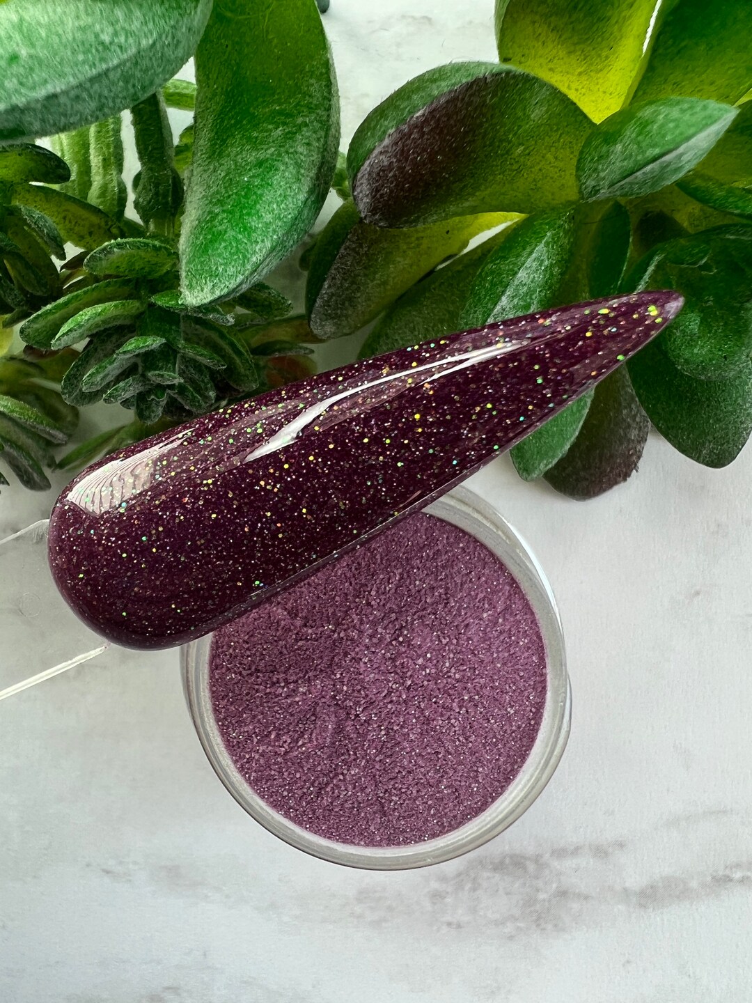 Capricorn Plum Nail Dip Powder Stardust Collection - Etsy