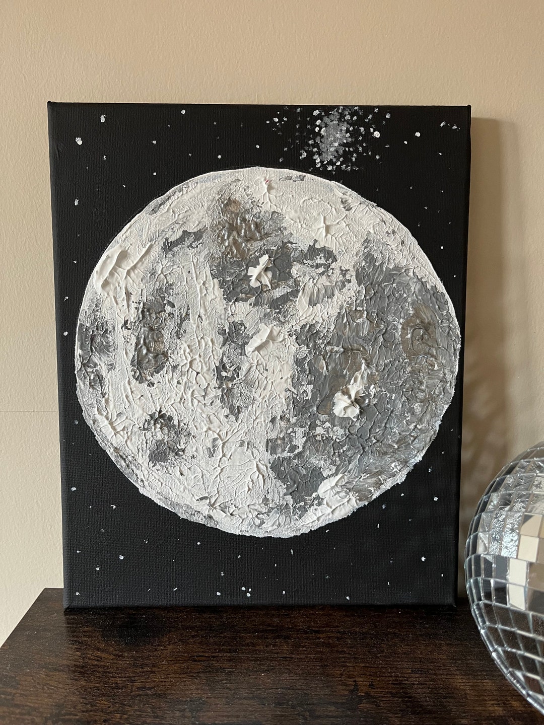 Fully Captivated | Abstract Moon Painting | Wall Art - Etsy
