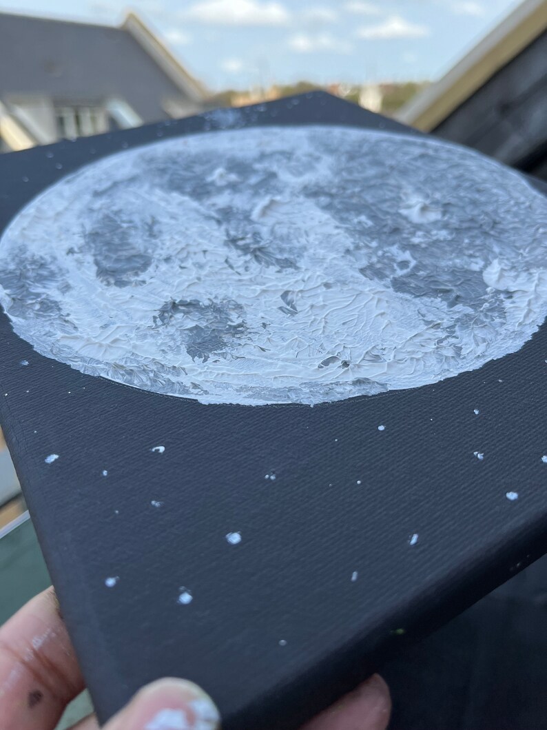Fully Captivated | Abstract Moon Painting | Wall Art - Etsy