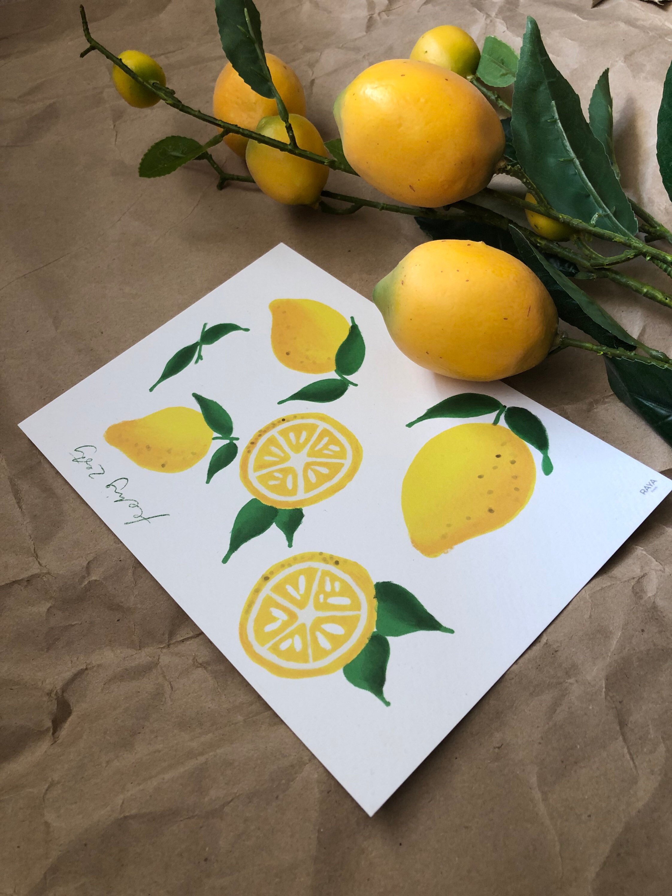 Feeling Zesty A5 Illustrated Print / Wall Art of Zesty | Etsy