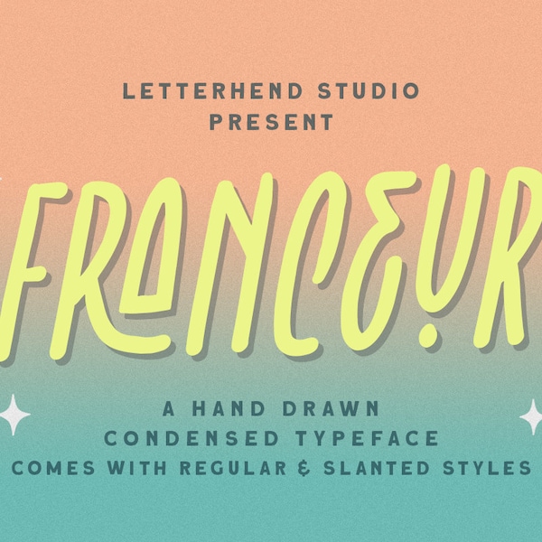 Thunder Heat Font Duo, Vintage Font, Vintage Type, Script, Monoline ...