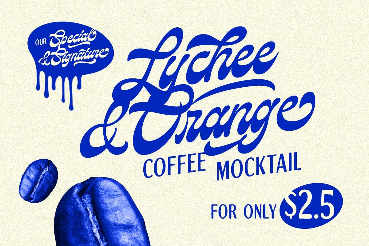 Relgone Retro Script Font: Groovy 60s Calligraphy - Etsy