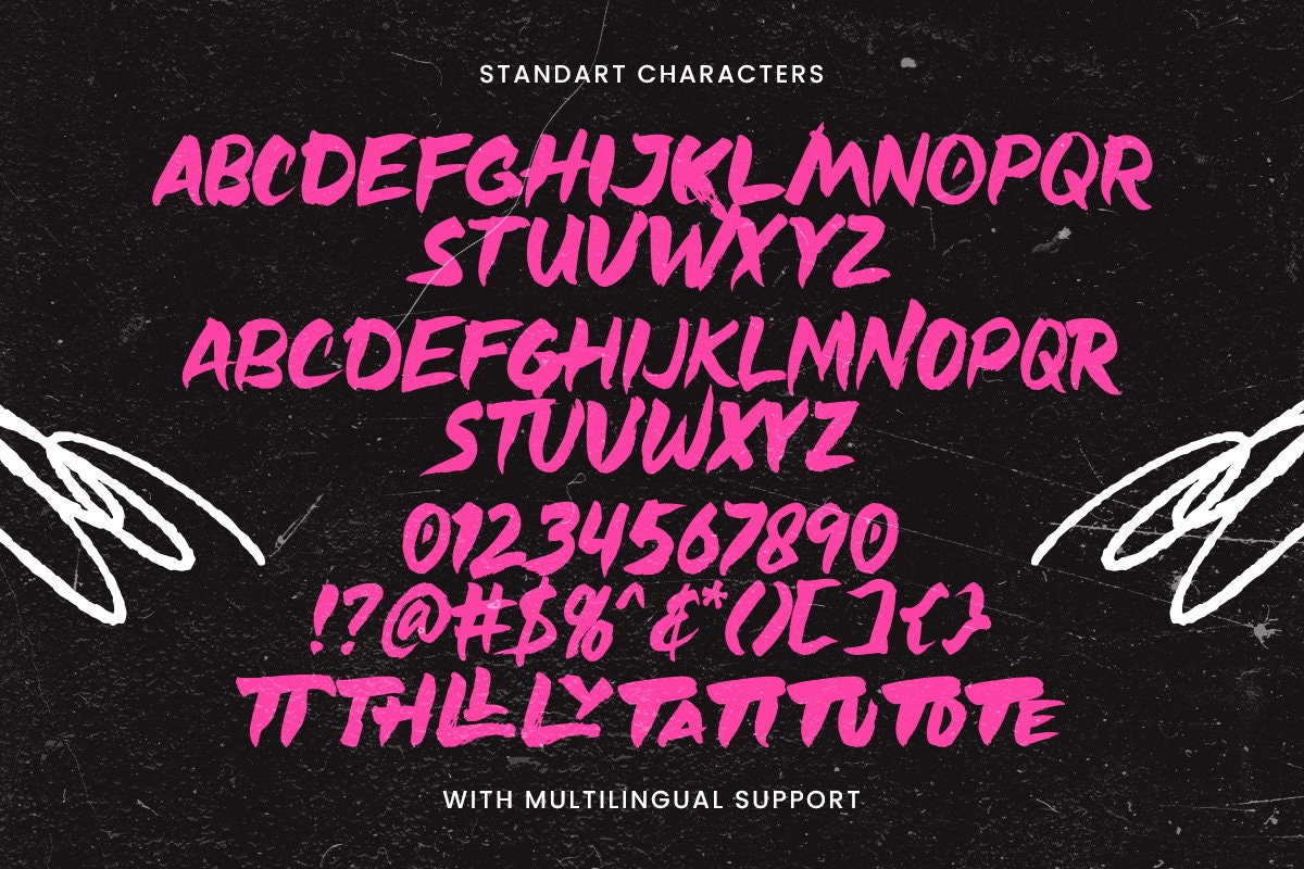 Cargano Brush,textured Font, Brush Font, Rough Font, Gritty Font ...