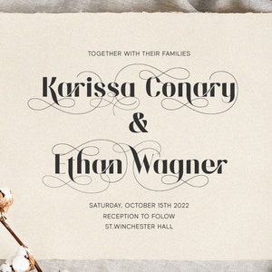 Ginevra - Stylish Display Font, Sophisticated Font, Luxury Font ...