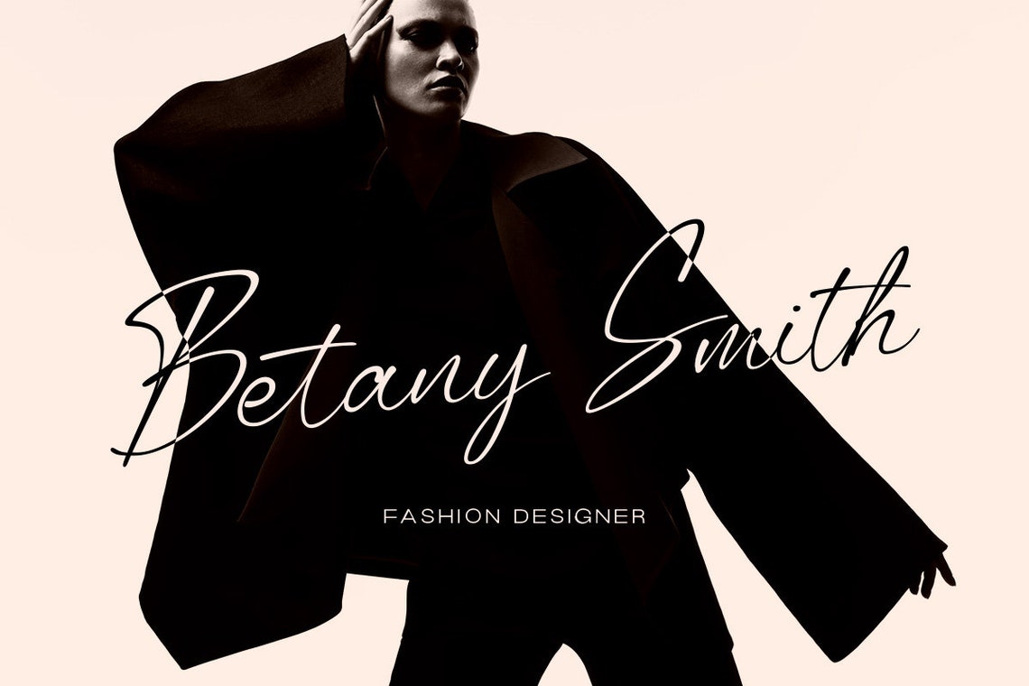 Anstally Script Font: Modern Calligraphy, Signature Style - Etsy