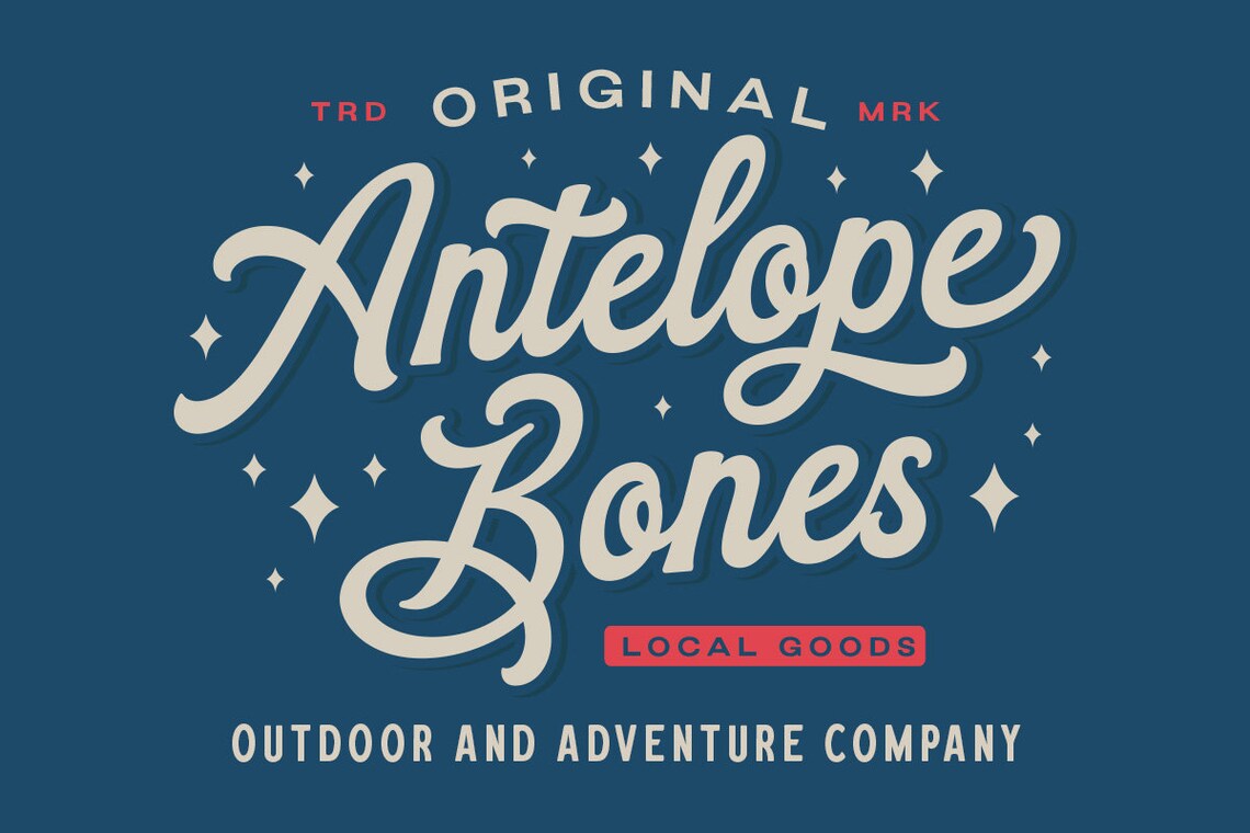 Hundergad, Vintage Font, Rough Font, Gritty Font, Rustic Font, Retro ...