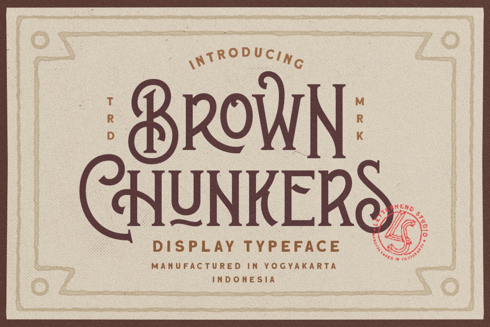 Brown Chunkers Font: Vintage Swash Serif Display Typeface - Etsy