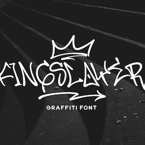 Kingslayer - Graffiti Font, Urban, Stylish, Headline, Logotype, Spray ...