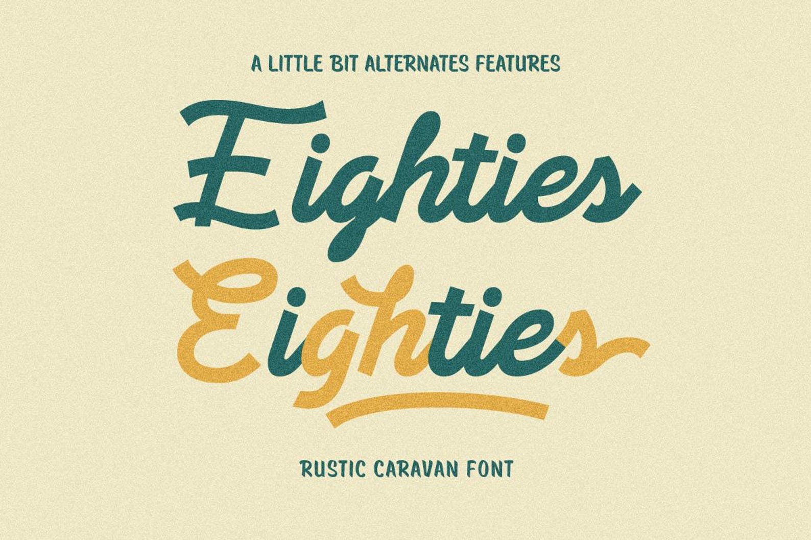 Rustic Caravan Monoline Script Font, Vintage Groovy Retro Font - Etsy