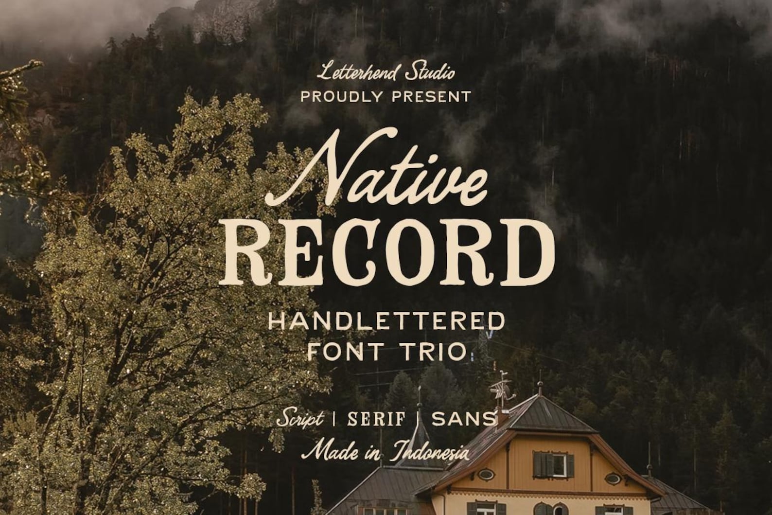 The Native Record Font Trio, Country Font, Western Font, Rustic ...