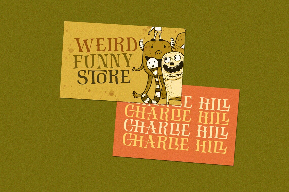 Haunted Gallery Fun Horror Typeface, Quirky Font, Cartoon Font, Playful ...