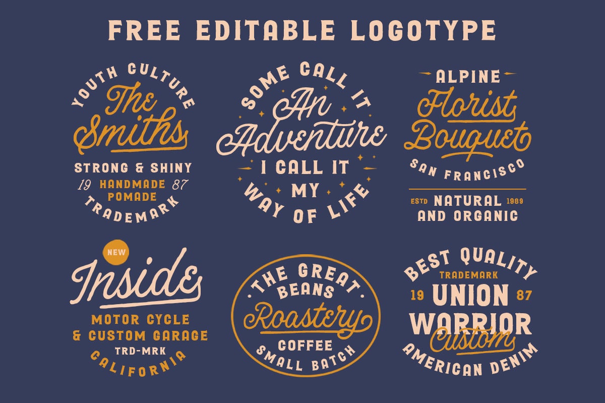 Broadley - Vintage Font Duo, Retro Font, Vintage Font, Vintage Font ...