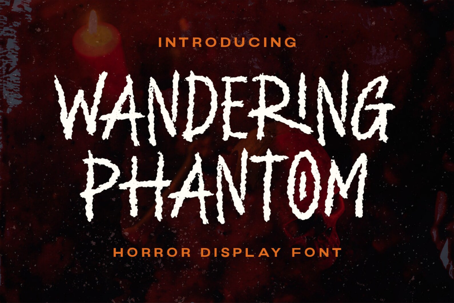 Wandering Phantom - Horror Display,horror, Creepy, Spooky, Typeface ...