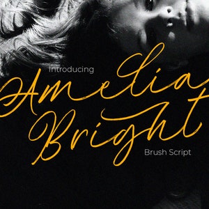 Amelia Bright - Handwritten Script, Script, Modern, Calligraphy ...