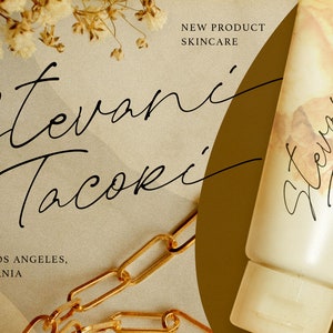 Malorta Story Script, Hand-drawn, Brush Texture, Feminine, Chic, Elegant, Graceful Calligraphy ...