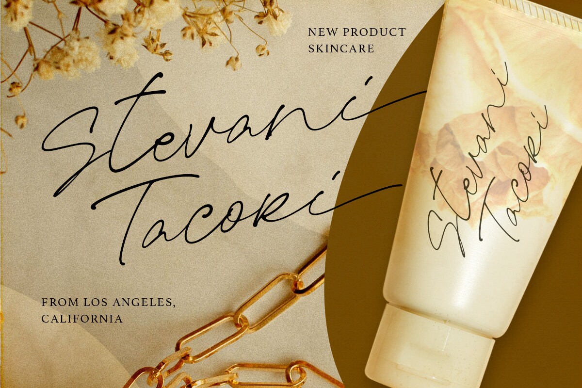 Malorta Story Script, Hand-drawn, Brush Texture, Feminine, Chic, Elegant, Graceful Calligraphy ...