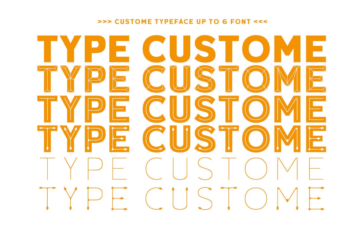 Creative Fusion Custome Typeface,classic, Modern. Inline, Elegant ...