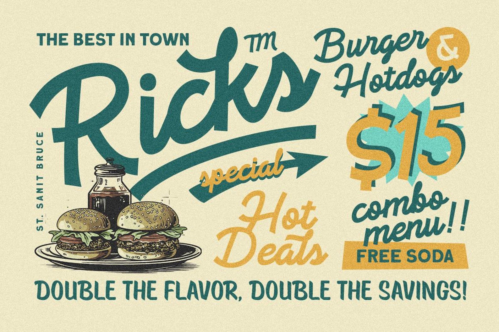 Rustic Caravan Monoline Script Font, Vintage Groovy Retro Font - Etsy