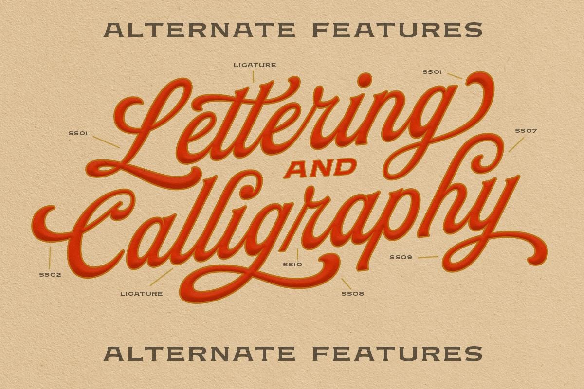 Elite Citadel, Script, Vintage Script, Classic, Classy Font, Bold ...