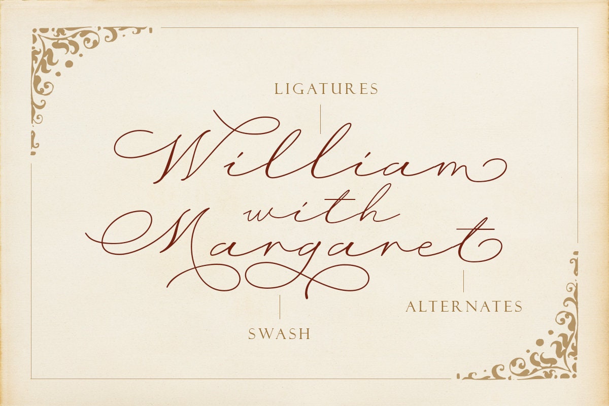 Wisteria Notes Classy Font, Classic Font, Old School Font, Traditional ...