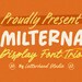 Milterna Font Bundle Font Trio Slogan Font Tagline Font - Etsy