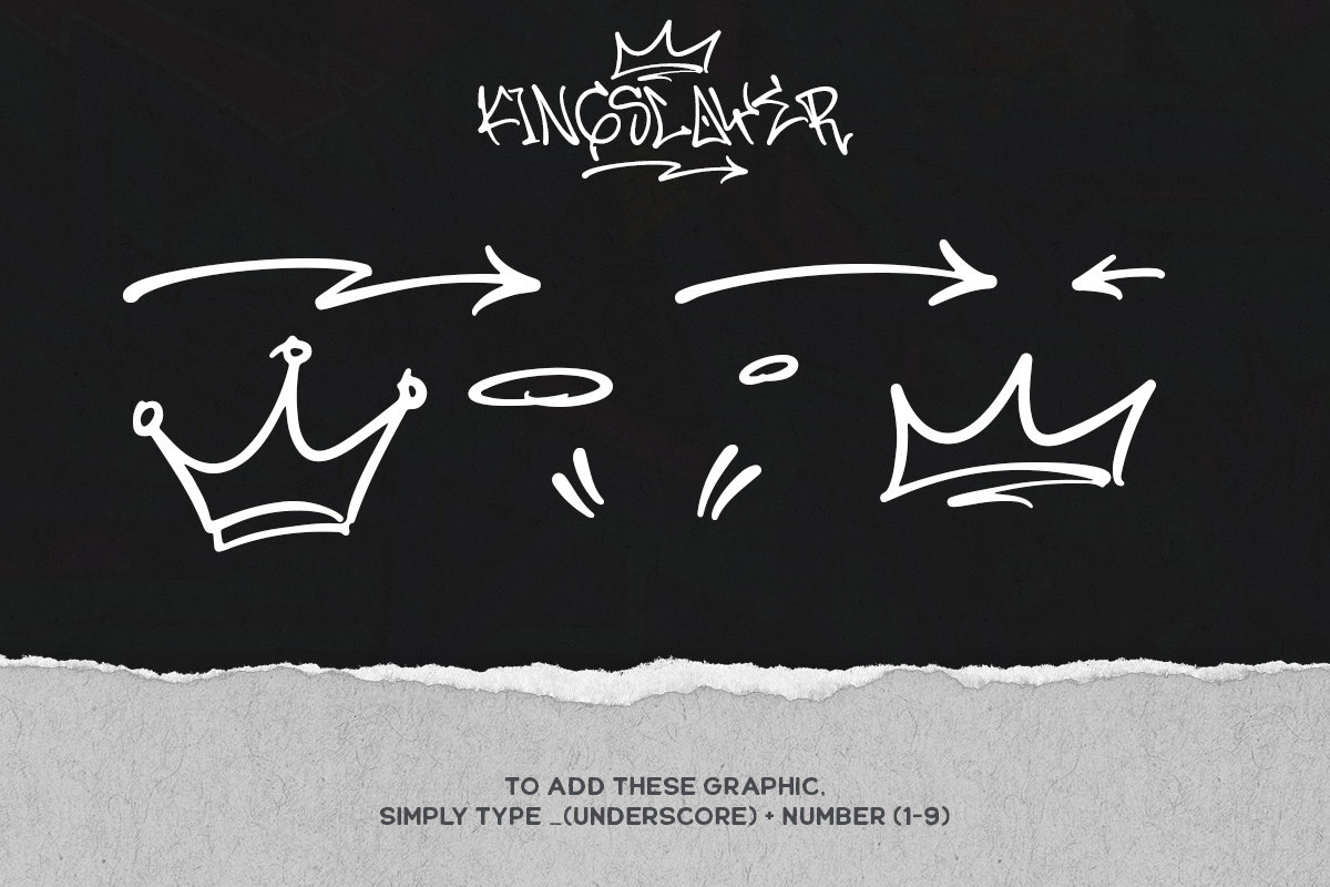 Kingslayer - Graffiti Font, Urban, Stylish, Headline, Logotype, Spray ...