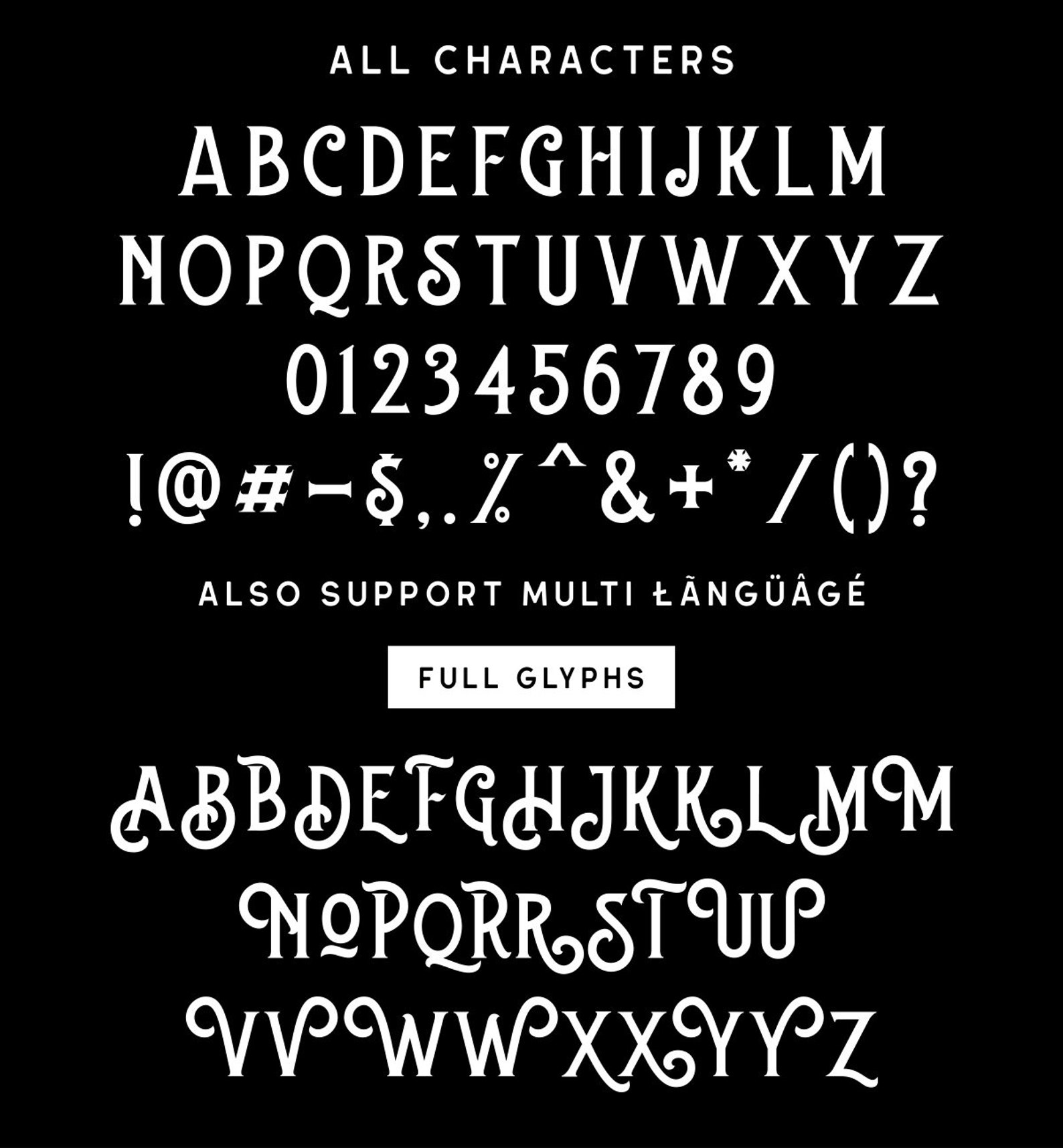 Fokers Display Typeface Classy Font Retro Font Vintage | Etsy