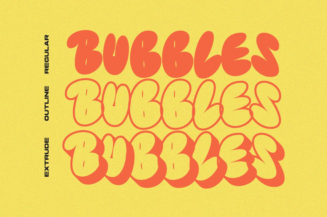 Tricky - Bubble, Display Font, Cartoon, Playful, Fun, Grafitti ...