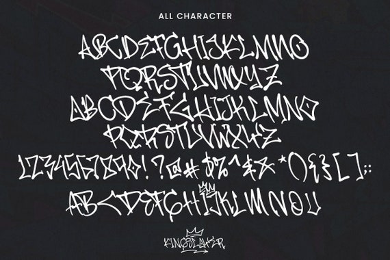 Cursive Graffiti Fonts