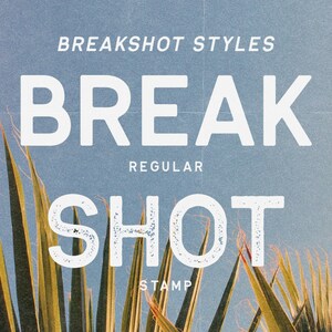 Break Shot Font: Bold Sans Serif Display Font - Etsy