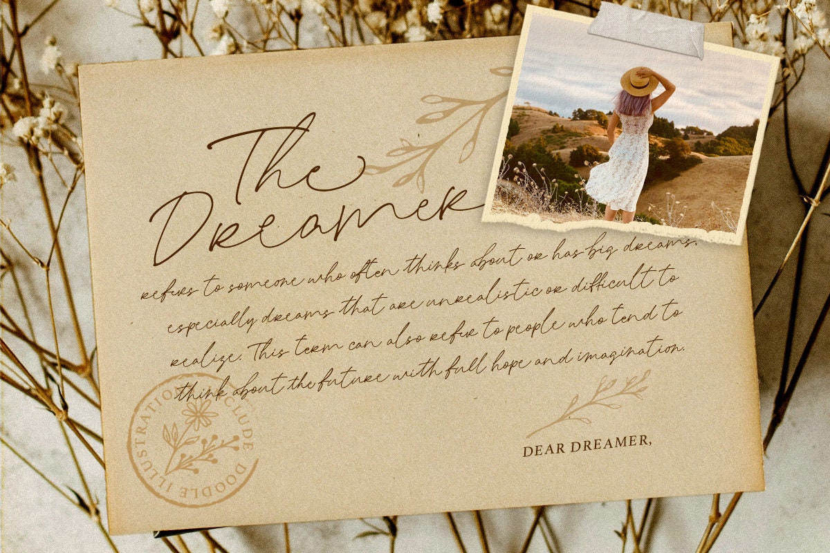 Malorta Story Script, Hand-drawn, Brush Texture, Feminine, Chic, Elegant, Graceful Calligraphy ...