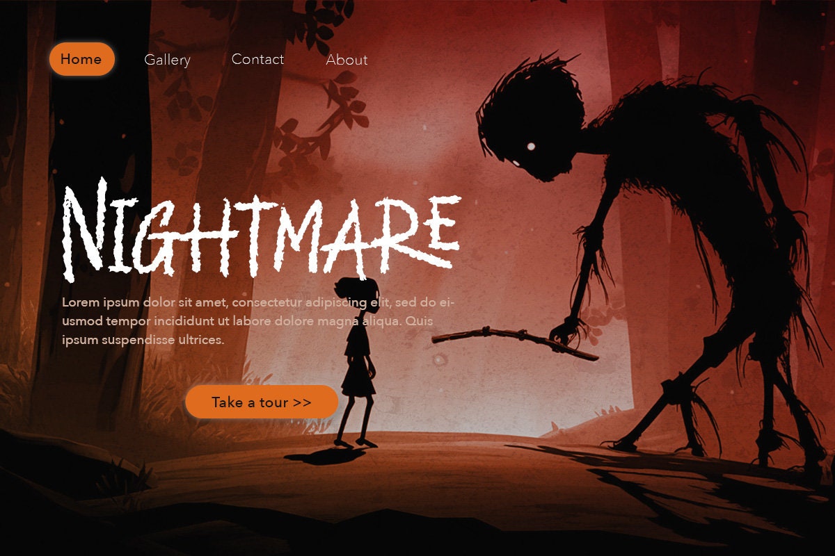 Wandering Phantom - Horror Display,horror, Creepy, Spooky, Typeface ...