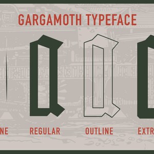 Gargamoth - Blackletter Font, Gothic Font, Horror Font, Medieval Castle ...