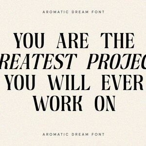 Aromatic Dream - Stylish Display Font,stylish Serif, Stylish Font, Chic, Classic, Modern Font ...