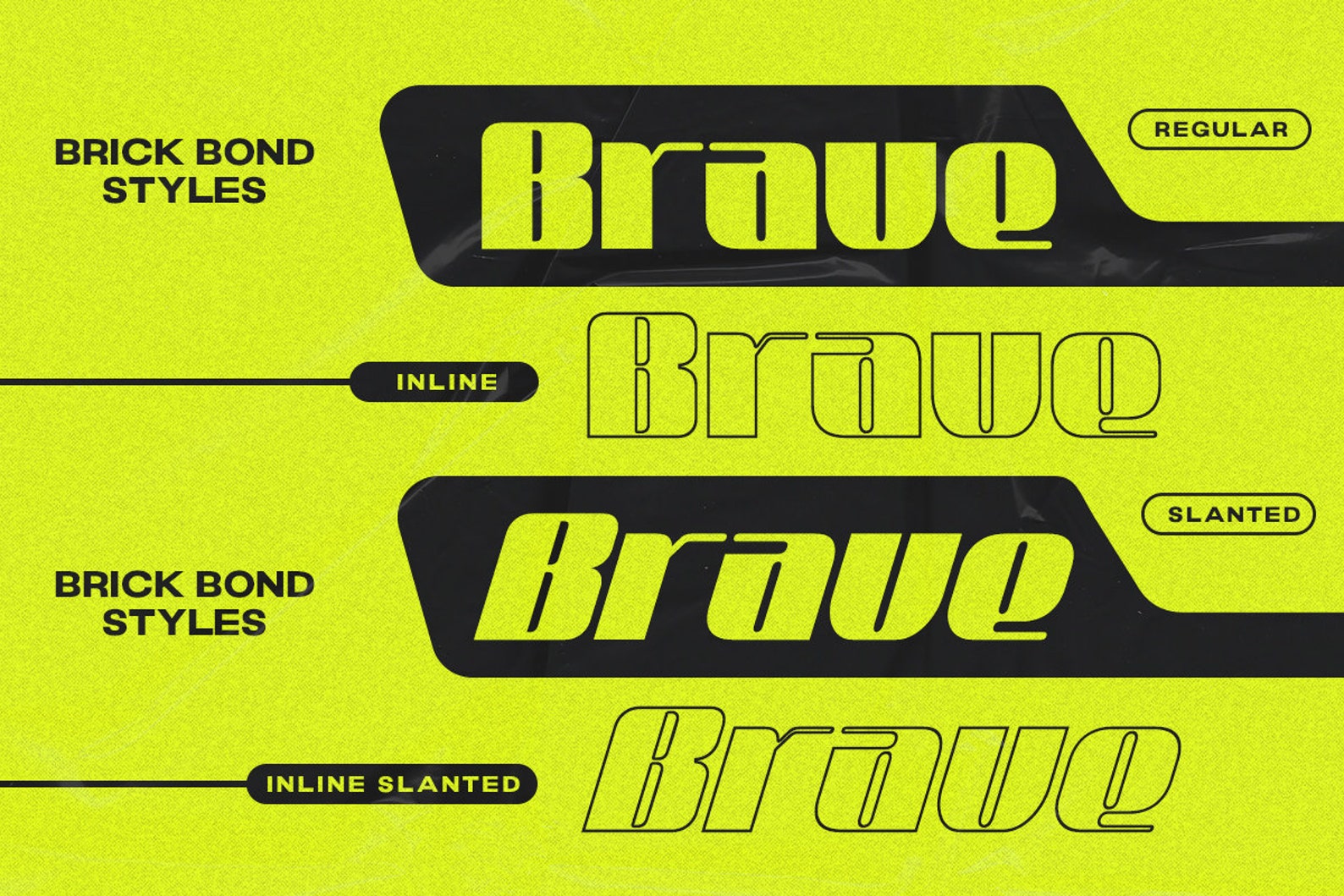 Brick Bond, Modern, Y2K Trend, Y2k Font, Futuristic, High-tech ...