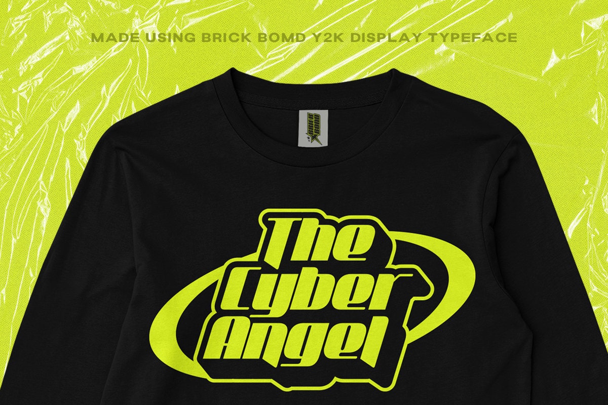 Brick Bond, Modern, Y2K Trend, Y2k Font, Futuristic, High-tech ...