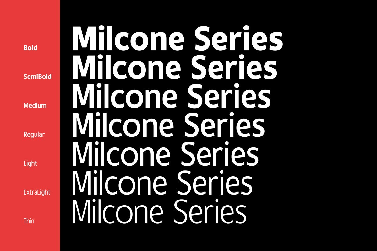 Milcone Variable Sans, Variable Font, Typeface, Modern, Professional ...