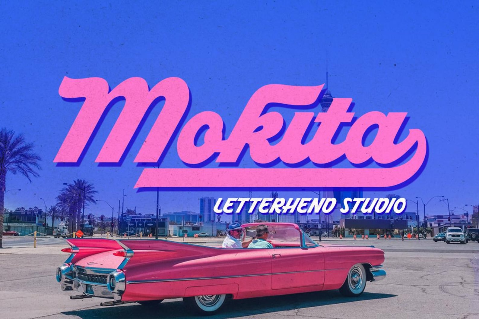 Mokita Retro Bold Script Font: 60s Funkadelic Design - Etsy