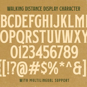 Walking Distance Font Duo: Vintage Serif & Script (logo Fonts) - Etsy