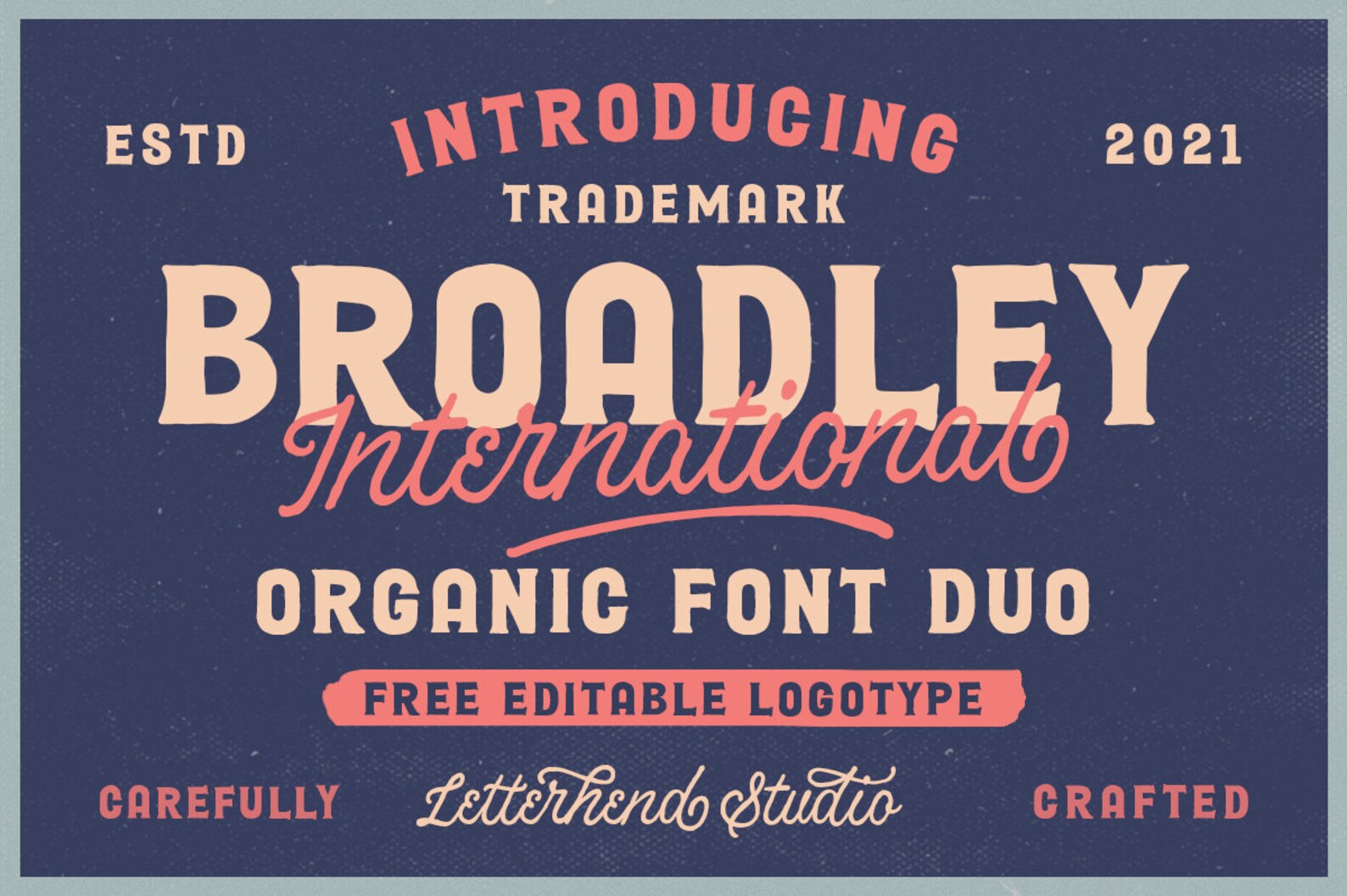 Broadley - Vintage Font Duo, Retro Font, Vintage Font, Vintage Font ...