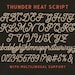 Thunder Heat - Font Duo, Vintage Font, Vintage Type, Script, Monoline ...