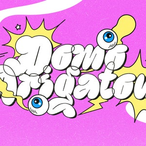 Fancy Quotes - Bubble Display Font, Display Font, Cartoon, Playful, Fun ...
