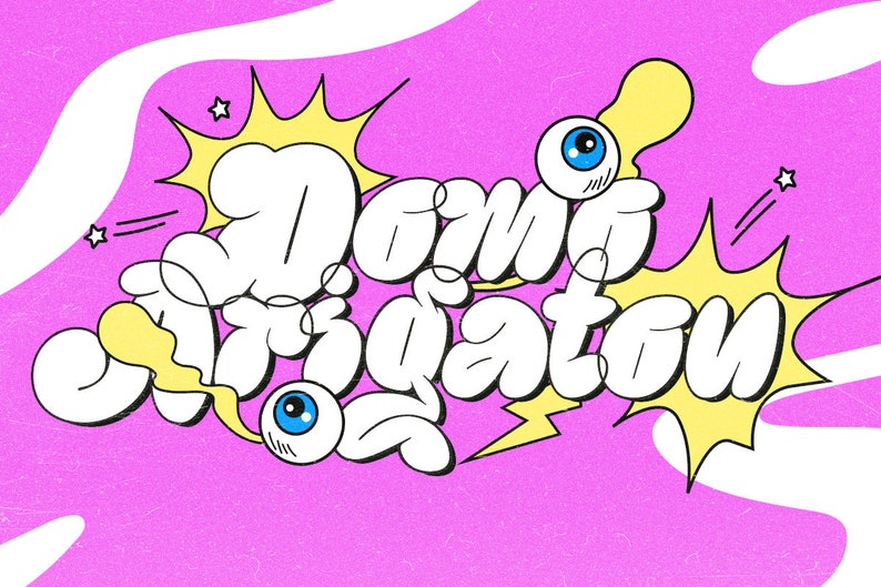 Fancy Quotes - Bubble Display Font, Display Font, Cartoon, Playful, Fun ...