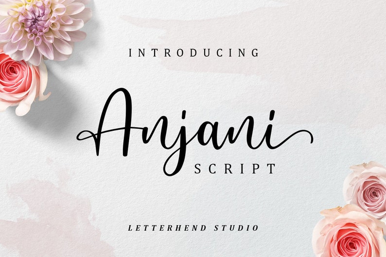 Anjani Script Modern Calligraphy - Etsy