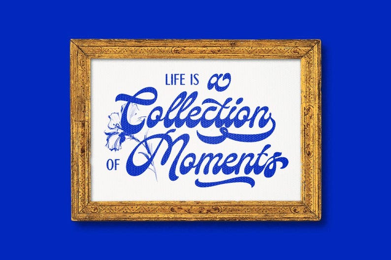 Relgone Retro Script Font: Groovy 60s Calligraphy - Etsy