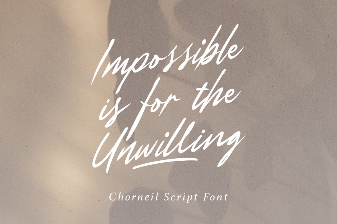 Chorneil Script, Feminine Font, Script Font, Casual Font, Organic Script, Signature Font ...