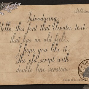 Mildistance - Old Script, Old Font, Old Script Font, Classic Font ...